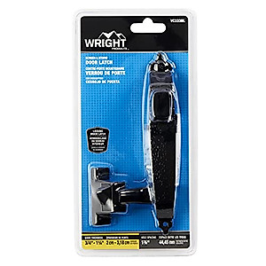 Wright Products - Colonial Tie Down Push Button Door Latch for Screen and Storm Doors, Black