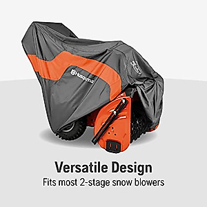Husqvarna 582846301 Heavy-Duty Snow Blower Cover - Orange/Gray