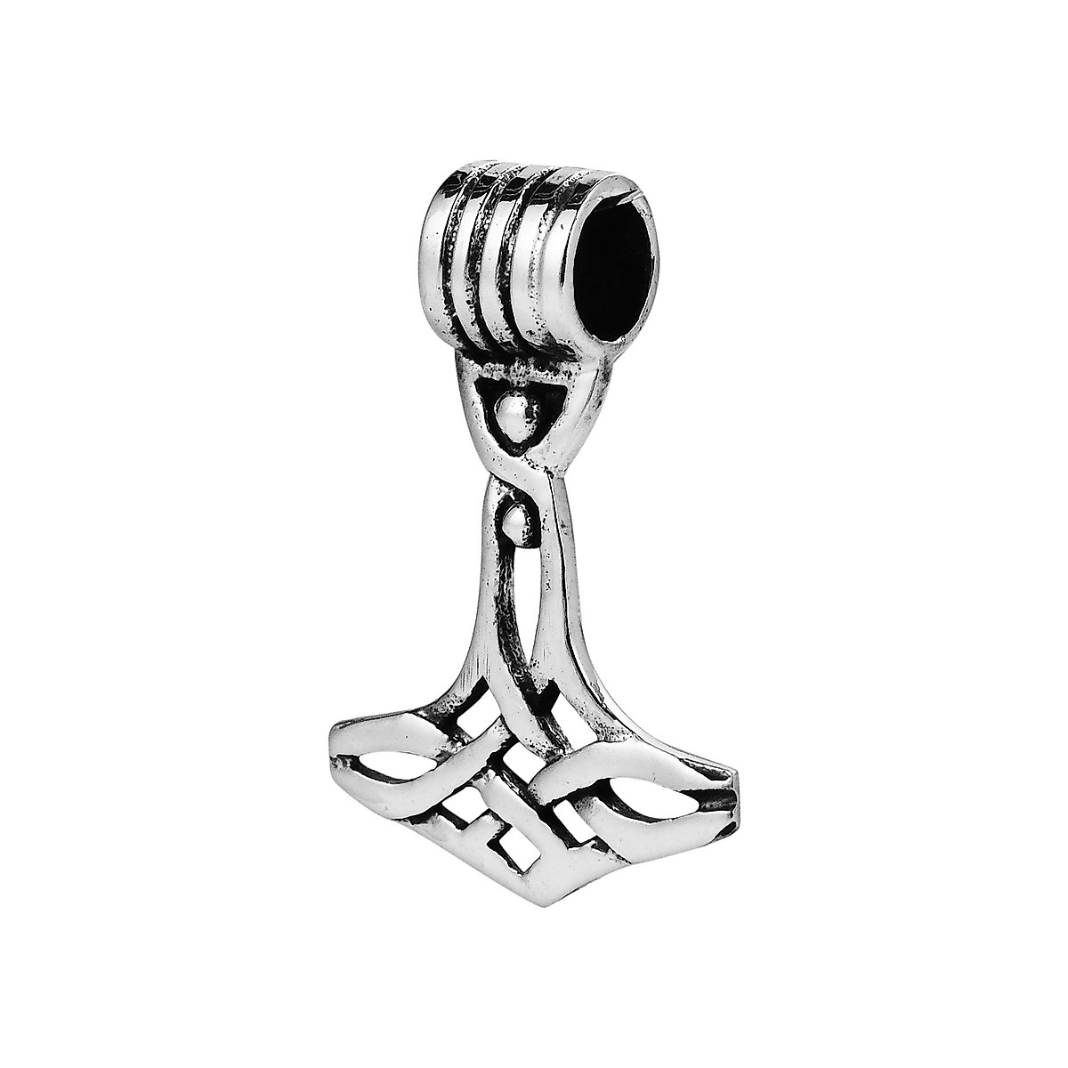 AeraVida Celtic Knot Thor's Norse Hammer Mjolnir .925 Sterling Silver Pendant