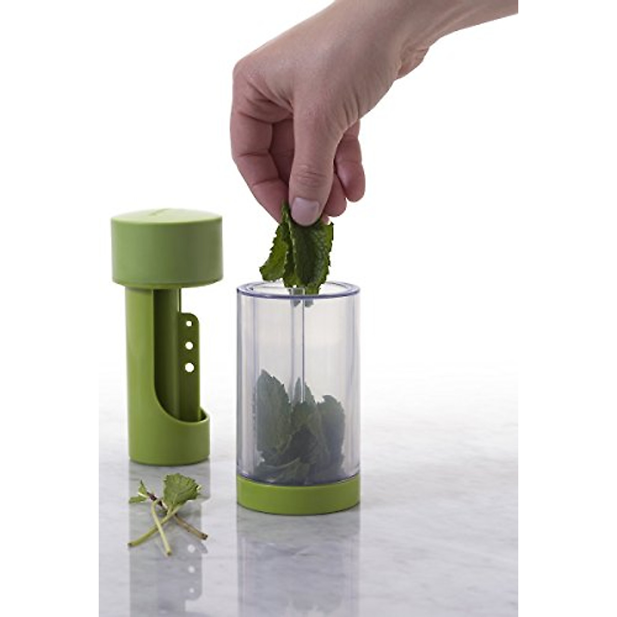 Microplane Herb Grinder and Leaf Stripper Seasoning Herb Mill (Green)
