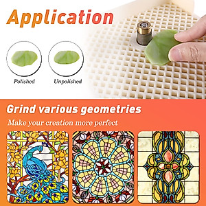 BAOJIAFU Stained Glass Grinder 65W Portable Glass Grinder 4200r Mini DIY Grinding Tool Kit with 5/8" and 1" Grinding Bit for Glass Ceramic and Other Brittle Hard Materials