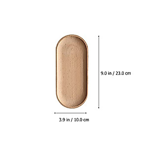 4pcs Rectangular Trays Table Wooden Decoration Appetizers Appetizer Dessert Retro Cuake Japanese Plates Wedding Dish Nut Coffee Tray, Dinne Kitchen Pastries for Bars