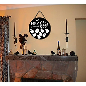 Halloween Decoratoins Welcome Door Sign Halloween Front Door Wall Signs Wood Hanging Decor Wreath Home Party Outdoor Door Hanger