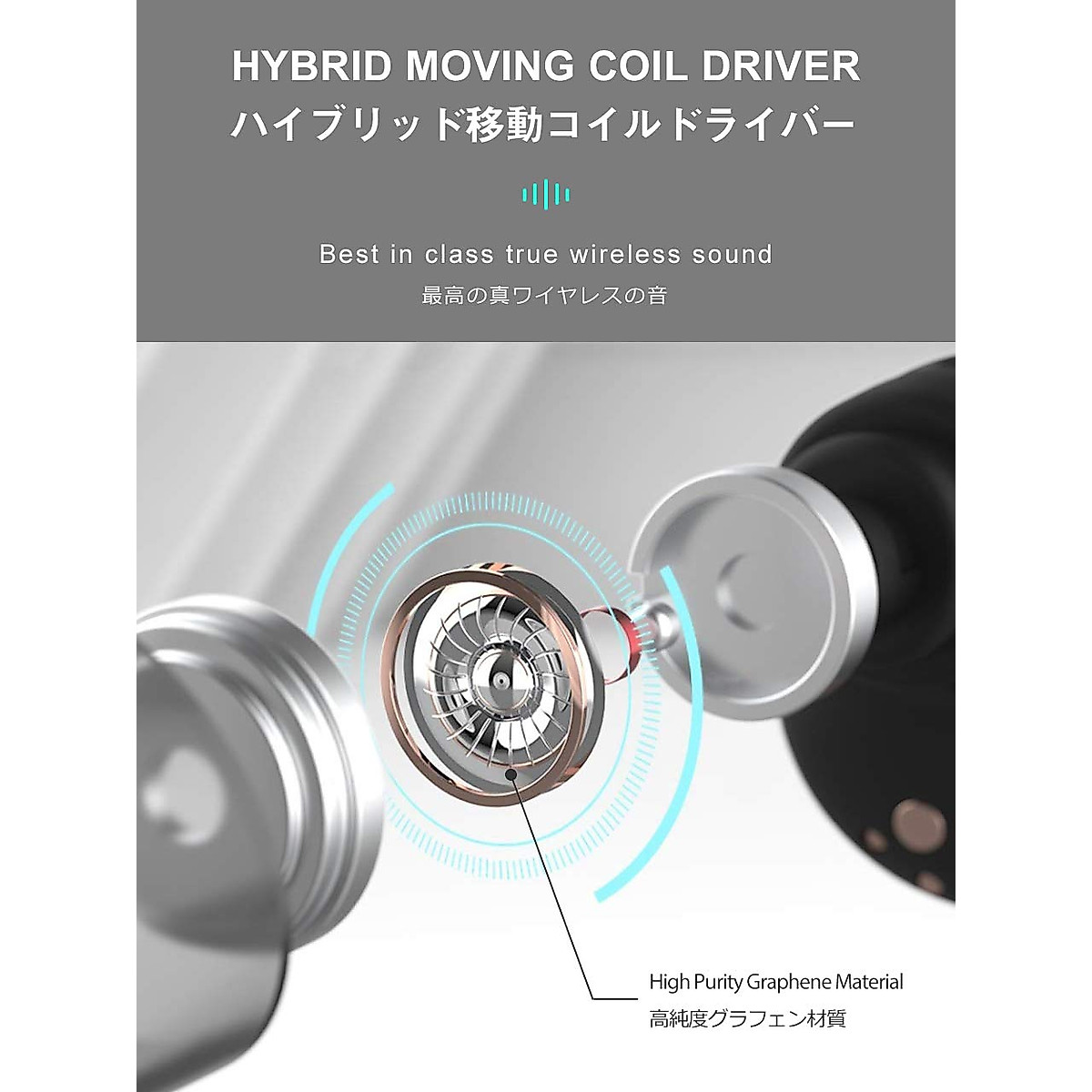 MEES Black True Wireless Earbuds Sports, Bluetooth 5.0 Headphones Waterproof IPX4, Richer Bass HiFi 3D Stereo in-Ear Earphones w/Mic, 3-4 Hours Playback Time, Noise Cancelling Headsets (Auto-Pairing)