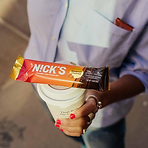 Nick's Protein Bars Chocolate Caramel | 15g protein | 190 calories | Low Carb Keto Friendly Snacks No Added Sugar (Multipack 12 bars x 50g)