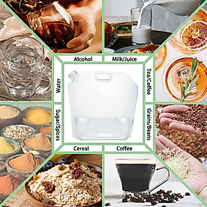 42Gallon(160Litres) Water Storage Containers, Emergency Water Storage 16PCS×2.6Gallon/10L，Collapsible Water Containers, for Fishing, Camping, Hiking&Survival Kit.