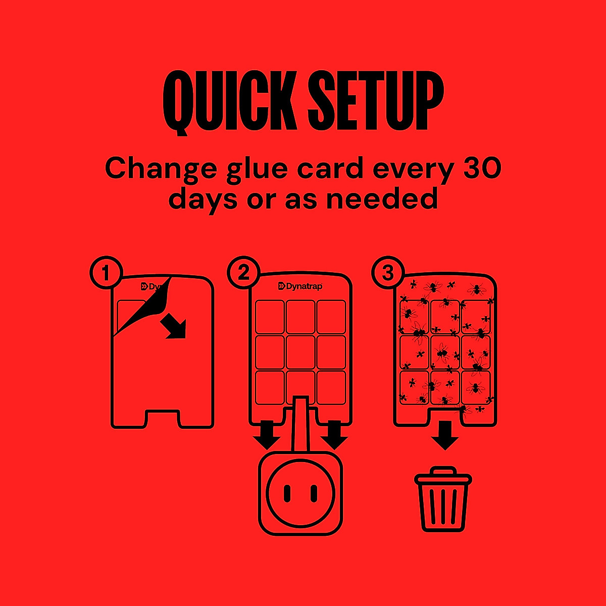 Dynatrap 23007 Glue Card Refills for Indoor Dynatrap Fly Trap Models DT3007 and DT3007W - 6 Glue Card Refills