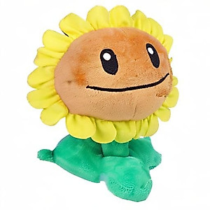 JHESAO 8" Sunflower Plants and Zombies Plush Zombies Toys PVZ Plushies 1 2 Stuffed Soft Doll Sunflower Plush New