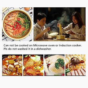 XICHENGSHIDAI Yellow Aluminum Pot South Korea Stretched Noodles Pot Instant Noodles Super Popular cooker-20cm/7.9inch