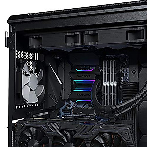Phanteks (P-GO280MP_DBK01) Glacier One 280MP D-RGB AIO Liquid CPU Cooler, Infinity Mirror Pump Cap Design, 2X Silent 140mm MP PWM Fans, Black