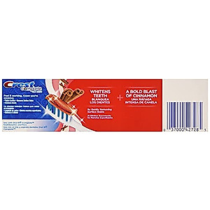 Crest Cinnamon Toothpaste, 6 Ounce, Pack of 2