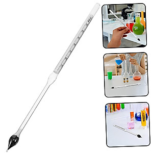 Hohopeti Hydrometer Salt Gauges Densitometer for Fish Tank Salt Water Gravimeter Salt Measurements Liquid Measurements Aquarium Areometer Salt Scales Salinometer Measure Gauges Glass