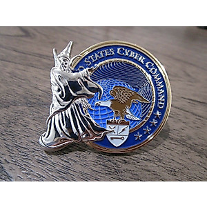US Cyber Command CYBERCOM USN USAF Army NSA Wizard Challenge Coin
