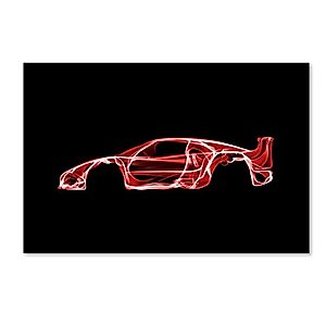 Ferrari F40 by Octavian Mielu, 30x47-Inch Canvas Wall Art