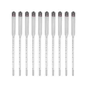 Hydrometer Tool, Glass Wide Application Beer Meter Clear Scale Durable for Home