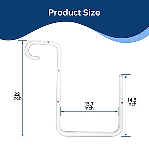 Jantens Solar Cover Holder for Above Ground Pool, Adjustable Solar Saddle Pool Cover Holder Designed for Steel-Wall Above-Ground Swimming Pools, Keep Solar Blankets Off The Ground(5 PCS)