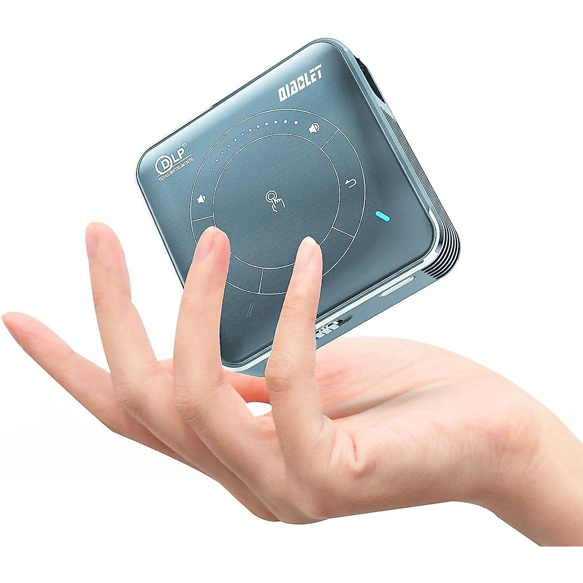 QIAOLET Mini Projector,DLP Portable Projector,HD 150 ANSI Lumens Projector with Wifi and Bluetooth,Movie Projector & Home Theater for Iphone,Android,TV Stick/Laptop/PS5