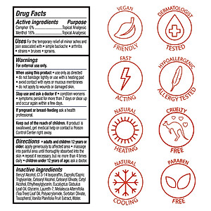 The Outback Series Pain Relief Cream Natural Heating & Cooling: Camphor 6% & Menthol 16% - Fast Acting Instant Relief for Arthritis, Backache, Strains, Sore Muscles, and Joint Pain - 60mL (2 oz)