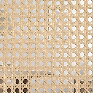 MeetLeisure Rattan Dining Chair Set of 2, Mid-Century Modern Chairs with Metal Chrome Legs, Armless Cane Back Chairs with Upholstered Cushion for Home Kitchen Dining Room, Aqua