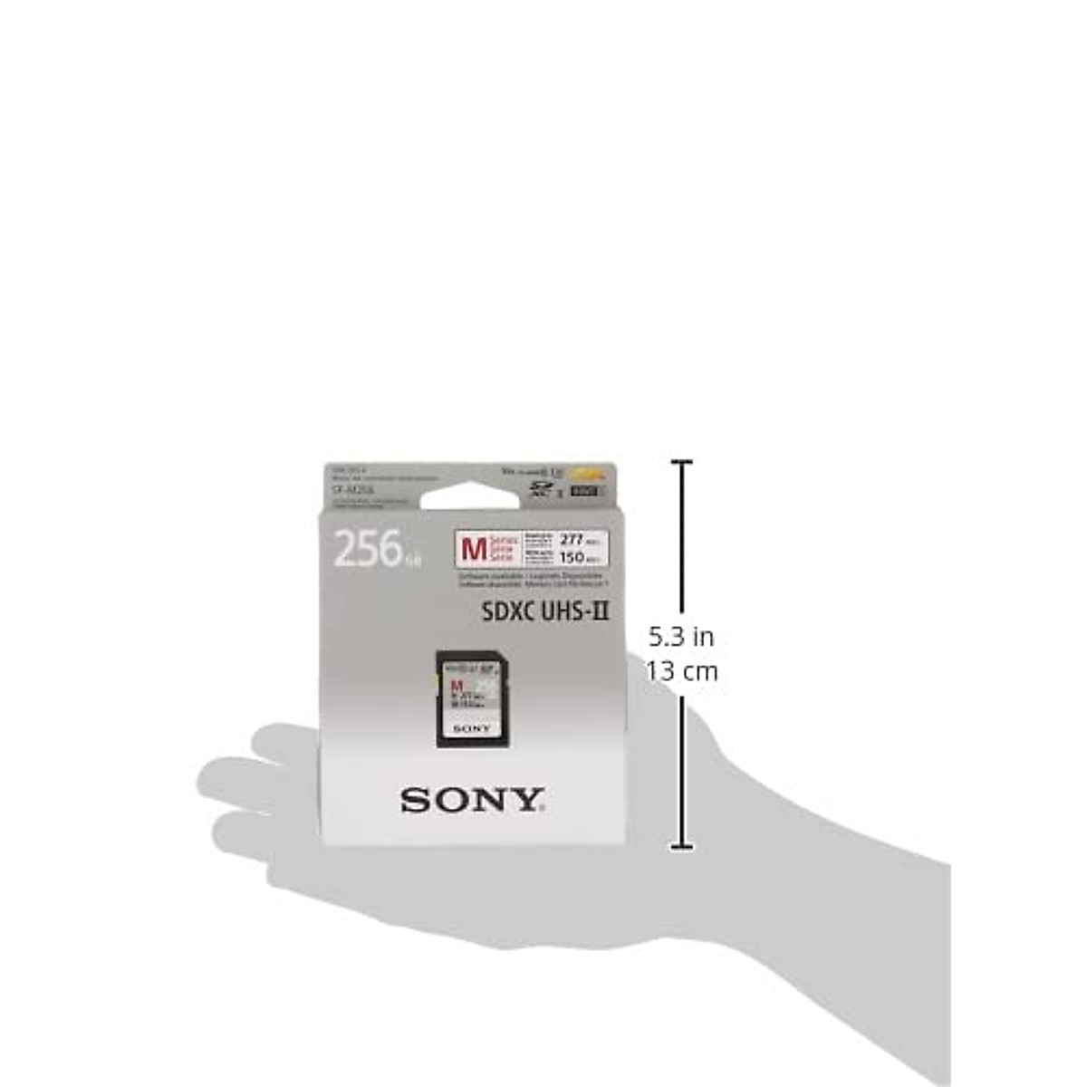 Sony M series SDXC UHS-II Card 256GB, V60, CL10, U3, Max R277MB/S, W150MB/S (SF-M256/T2)