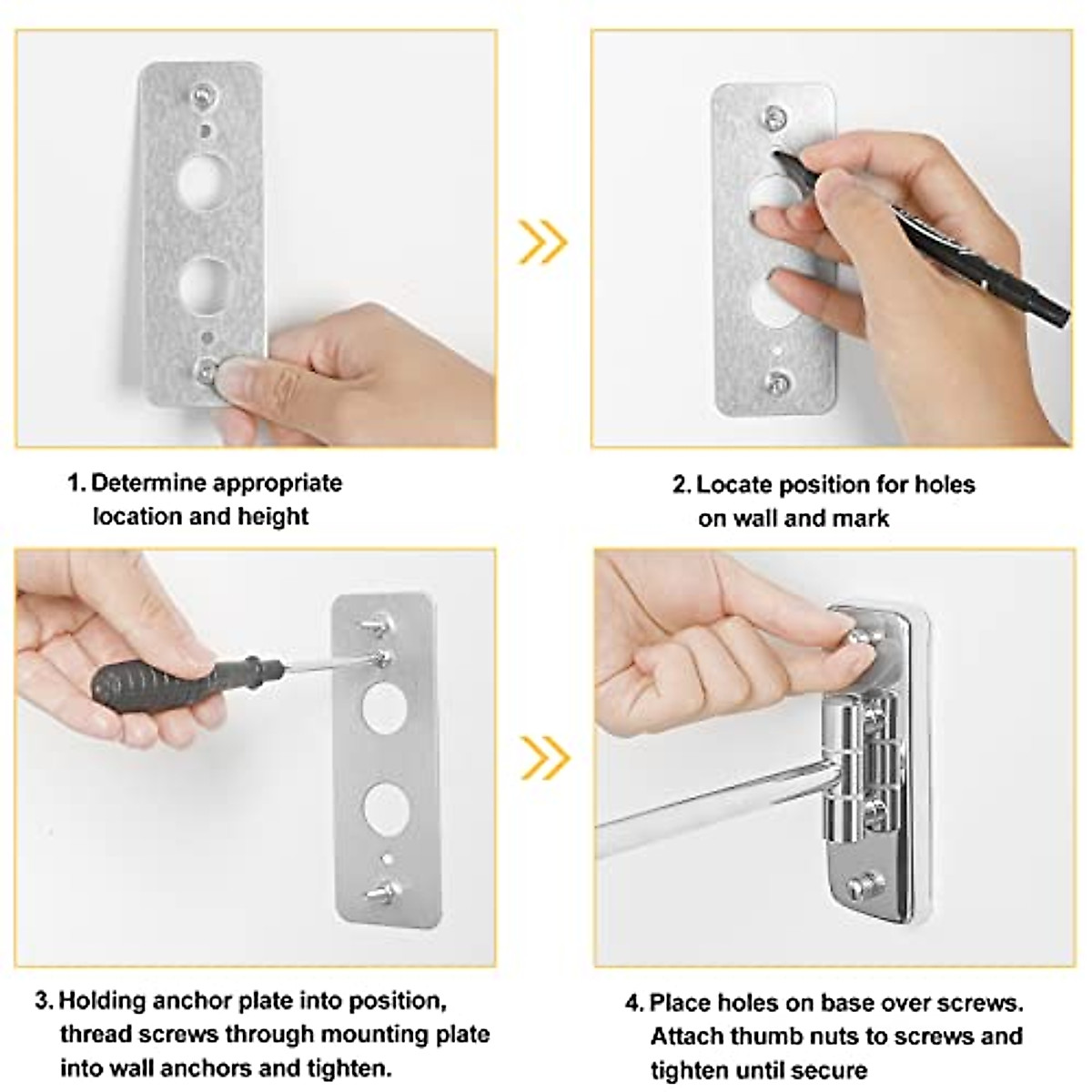 FFowcye 9" Magnifying Wall Mount Makeup Vanity Mirror,1x/7x Double-Side Makeup Mirror with Magnification,Swivel Extendable Shaving Face Mirror for Bathroom, Wall Mirror for Chrome…