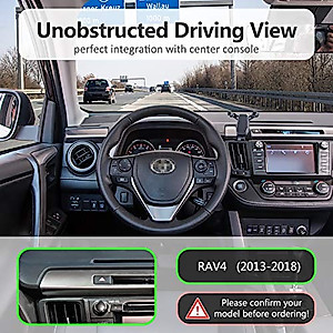AYADA Phone Holder Compatible with Toyota RAV4, Phone Holder Phone Mount Upgrade Design Gravity Auto Lock Stable Without Jitter Easy to Install 2013 2014 2015 2016 2017 2018 Hybrid Accessories