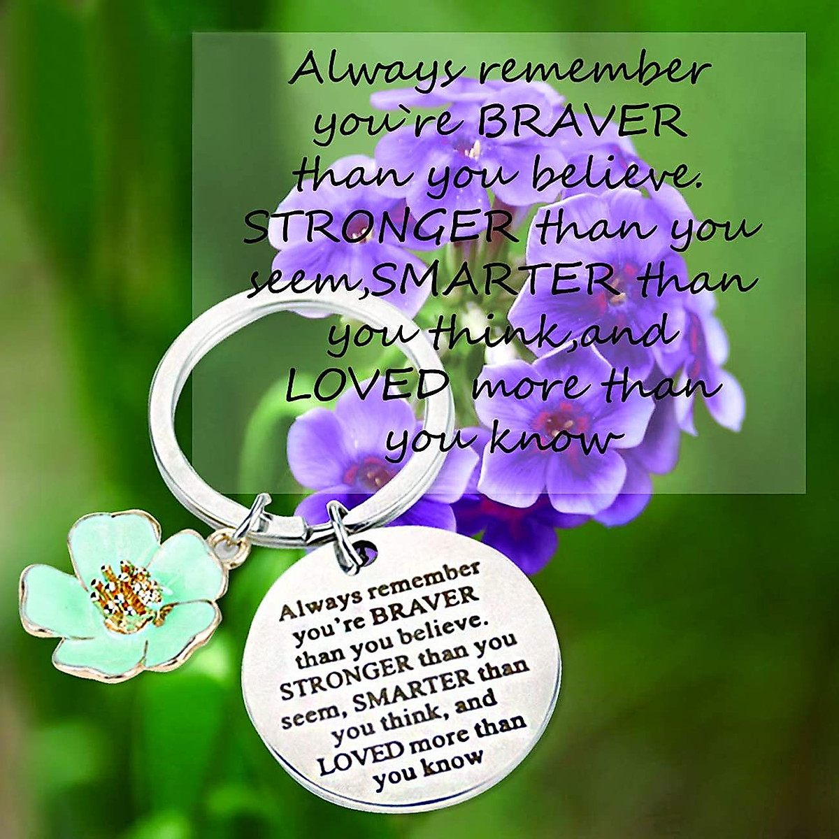 Ohana Keychain Stitch Jewelry Hawaiian Charm Hibiscus Flower Keychain Better Than You Think Ohana Family Jewelry Hawaii Gifts for Women