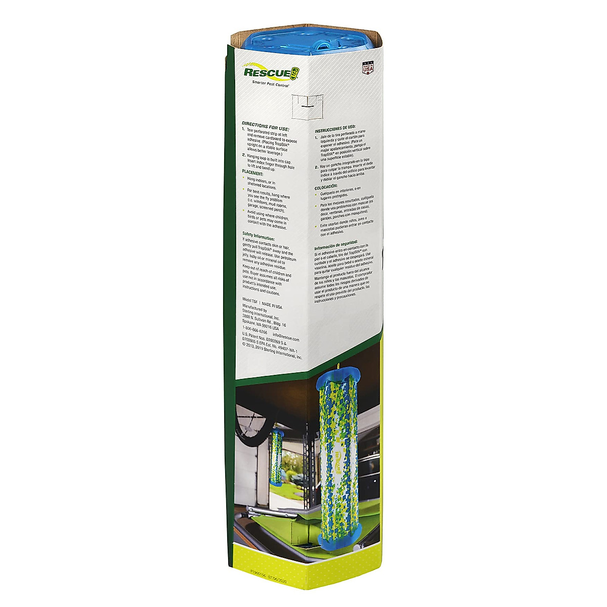 RESCUE! Fly TrapStik – Indoor Hanging Fly Trap - 6 Pack