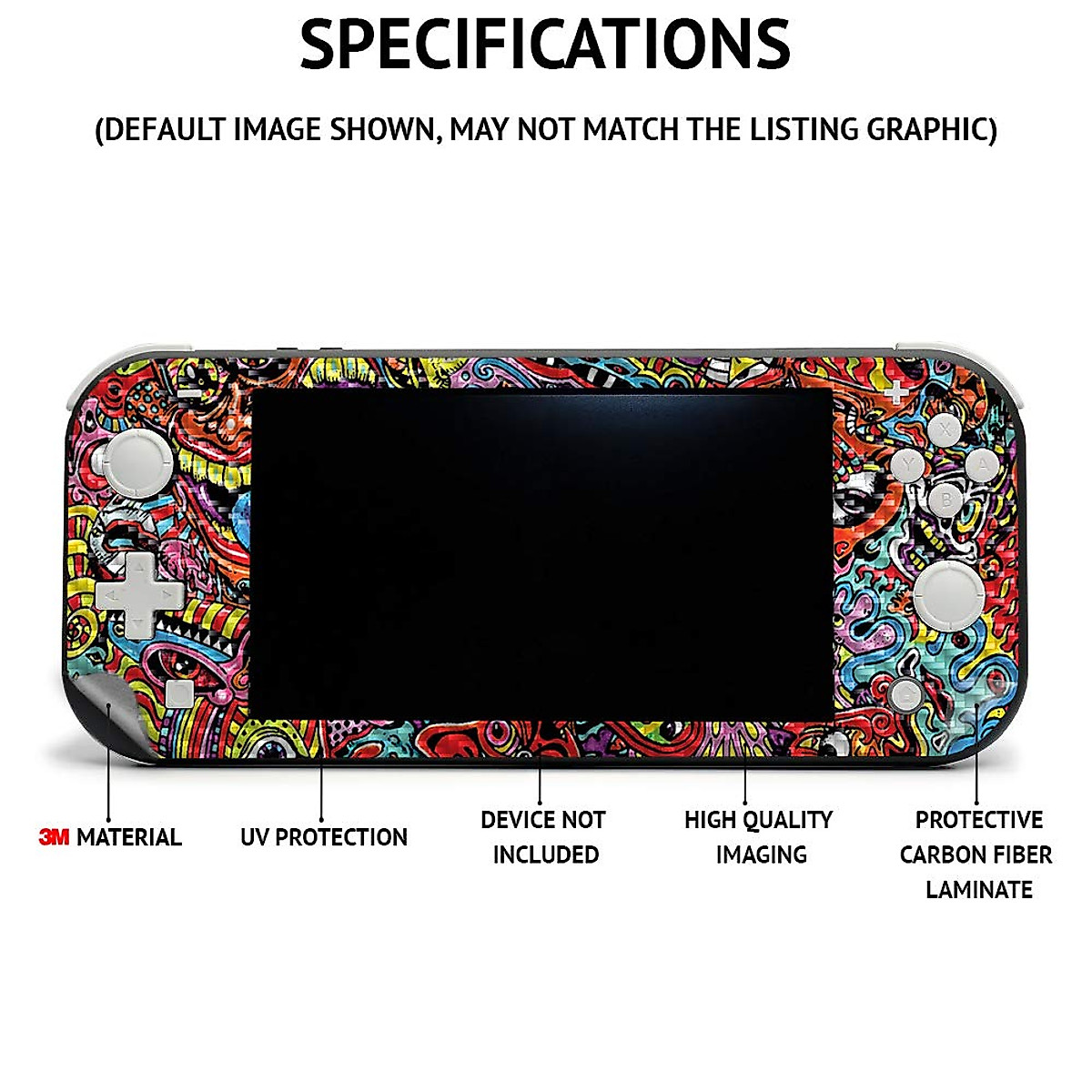 MightySkins Carbon Fiber Skin for Nintendo New 3DS XL (2015) - Cotton Candy | Protective, Durable Textured Carbon Fiber Finish | Easy to Apply, Remove, and Change Styles | Made in The USA