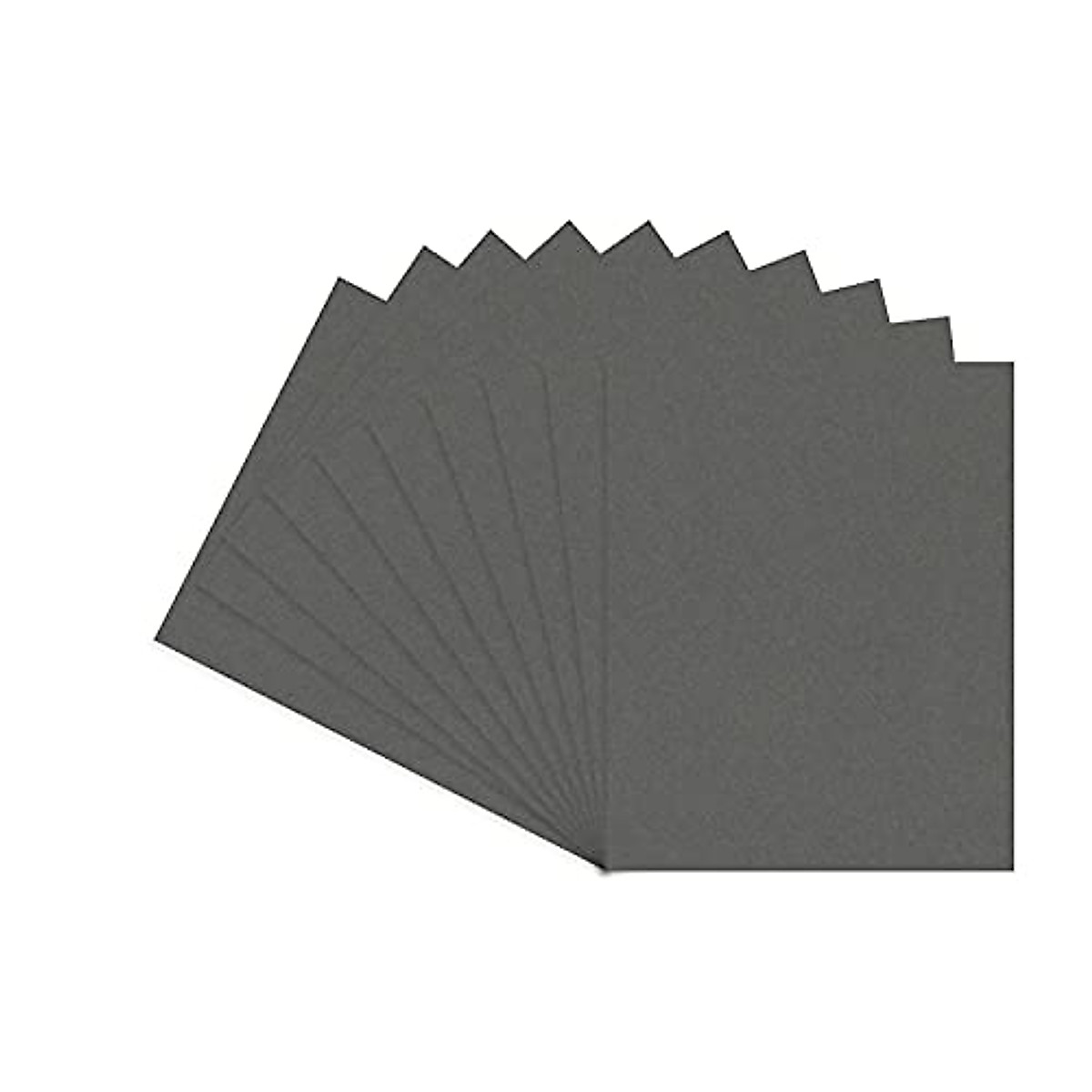 Charcoal Grey 11x14 Backing Board - Uncut Photo Mat Board (10-Sheets)