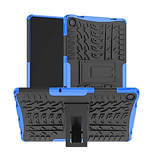 Maomini for Lenovo Tab M10 Plus 3rd Gen Case 10.6 Inch 2022 (Model: TB125FU / TB128FU / TB128XU),Kickstand Shockproof Cover (Blue)