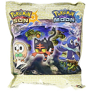 Pokemon Sun and Pokemon Moon Dual Pack - 3 Bonus First Partner Pokemon Figures (Nintendo 3DS)