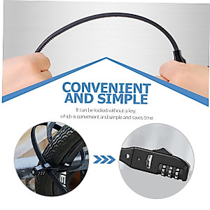 Outanaya 5pcs Cable Tie Combination Lock Bike Lock Bike Cable Lock Motorized Bicycle Electric Bicycles Heavy Duty Cable Lock Cycling Bike Tie Lock Household Motorcycle Lock Bike Supply