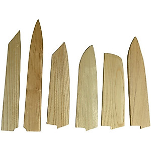 Aibote Handmade Natural White Maple Wood Japanese Chef Knives Magnetic Sheath Sakimaru Yanagiba Santoku Sakimaru Kiritsuke Deba Eel Knife Sheath Case Holder Wooden Cover (Yanagiba Sujihiki,240MM)