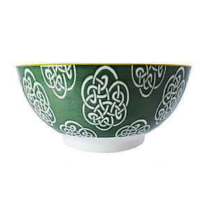 Royal Tara Irish Celtic Bowl Bone China Colourful Ceramic Bowls Set 14 cm with Shamrock/Celtic Cross (2 Mixed Design Bowls)