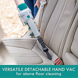 Kenmore DS4020 Cordless Stick Vacuum Lightweight Cleaner 2-Speed Power Suction LED Headlight 2-in-1 Handheld for Hardwood Floor, Carpet & Dog Hair, Green