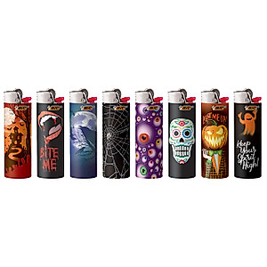 BIC Special Edition Spooky Series Lighters, Set of 8 Lighters