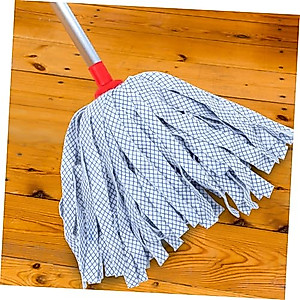 COLLBATH 4 Pcs Mop Replacement Head Hospital Mop Heads Mop Head Refill Mop and Bucket Commercial Cut End Cotton Mop Wet Mop Head Mop Refill Cleaning Mop Clip Style Mop Accessories Mops