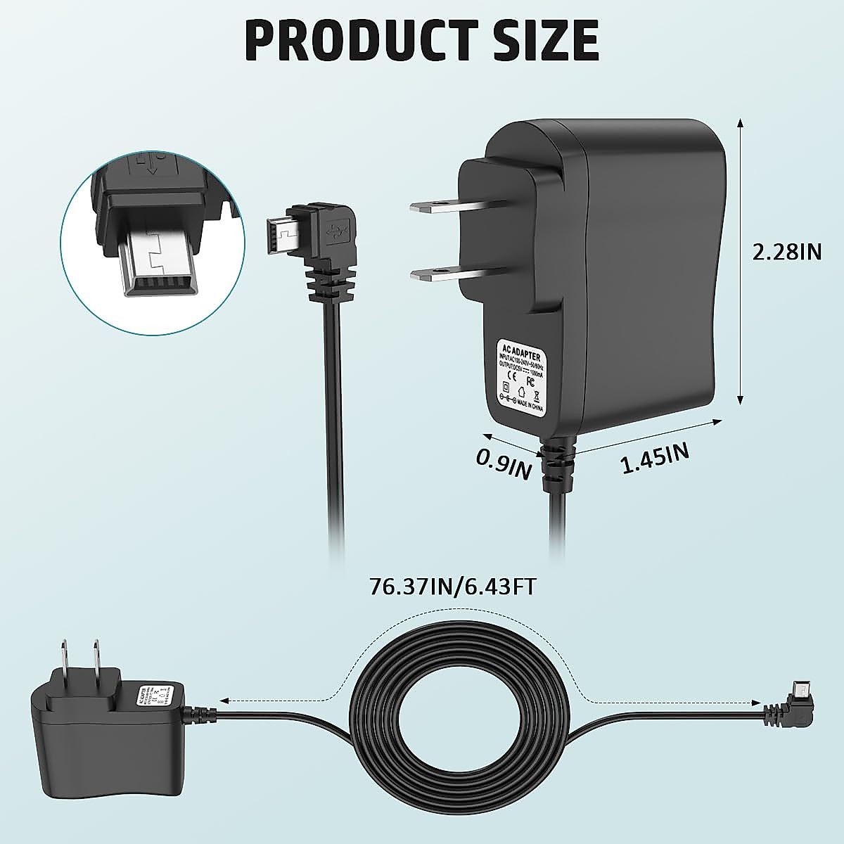 Eagleggo Power Supply Adapter for Zoom Recorders H1, H2n, H5, H6, Q2HD, Q4, R8 AC Adapter Wall Charger