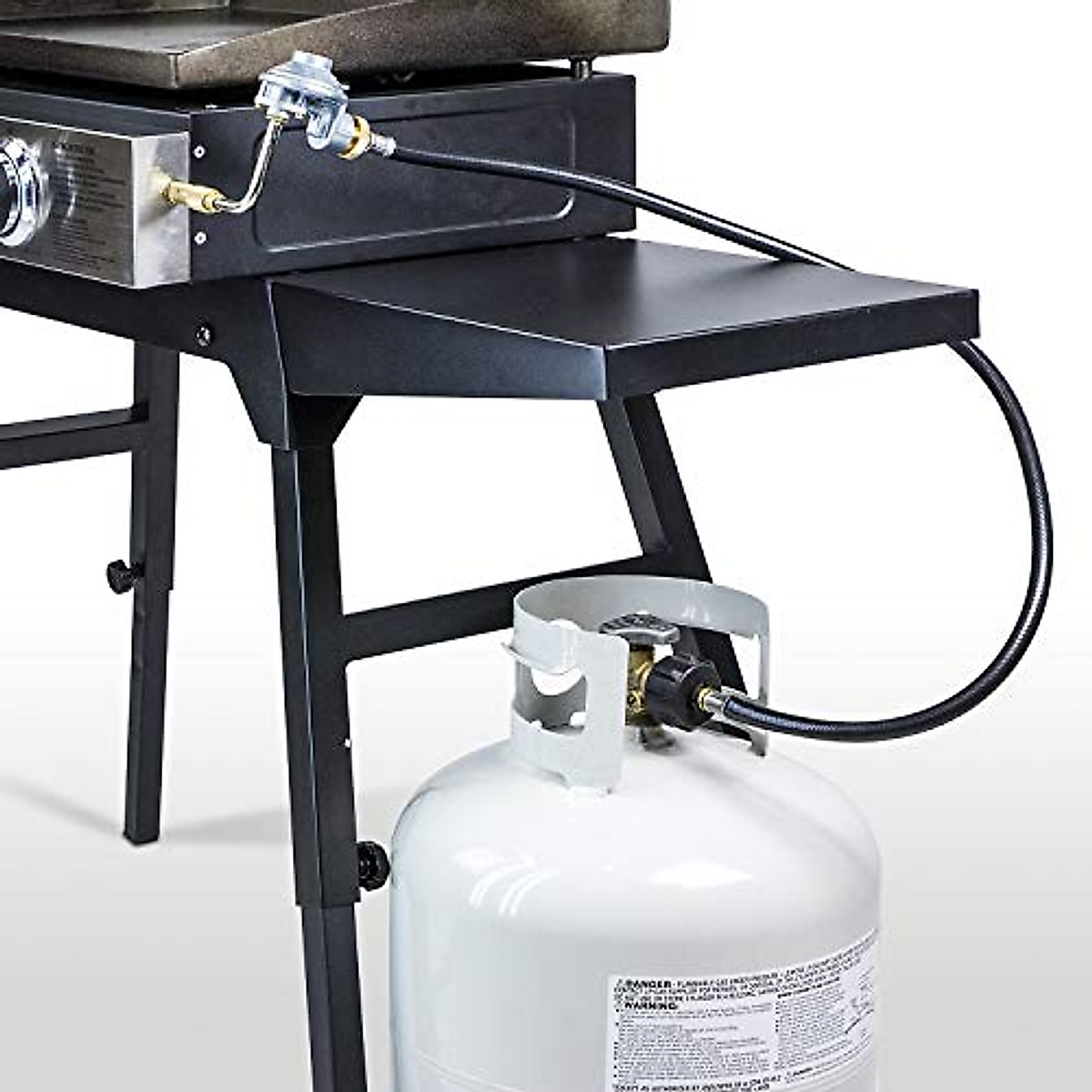 WADEO 8 Feet Propane Adapter Hose with QCC1/Type1 Tank Connects 1 lb Portable Appliance to 1-20lb Propane Tank for Weber Q Grill, Coleman Grill, Camp Stove and More