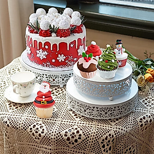 weharnar Cake Stand Set, Cake Holder Dessert Stand for Wedding Birthday Party Christmas Baby Shower,Cake Stands 12 inch/10 inch/8 inch