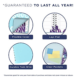 2022 Weekly & Monthly Appointment Book & Planner by AT-A-GLANCE, 8-1/2" x 11", Large, Wild Washes Teal (523-905)