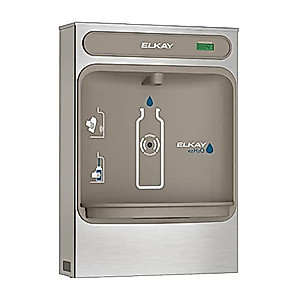 Elkay EZWSSM EZH2O Surface Mount Bottle Filling Station, Non-Filtered, Non-Refrigerated, Stainless