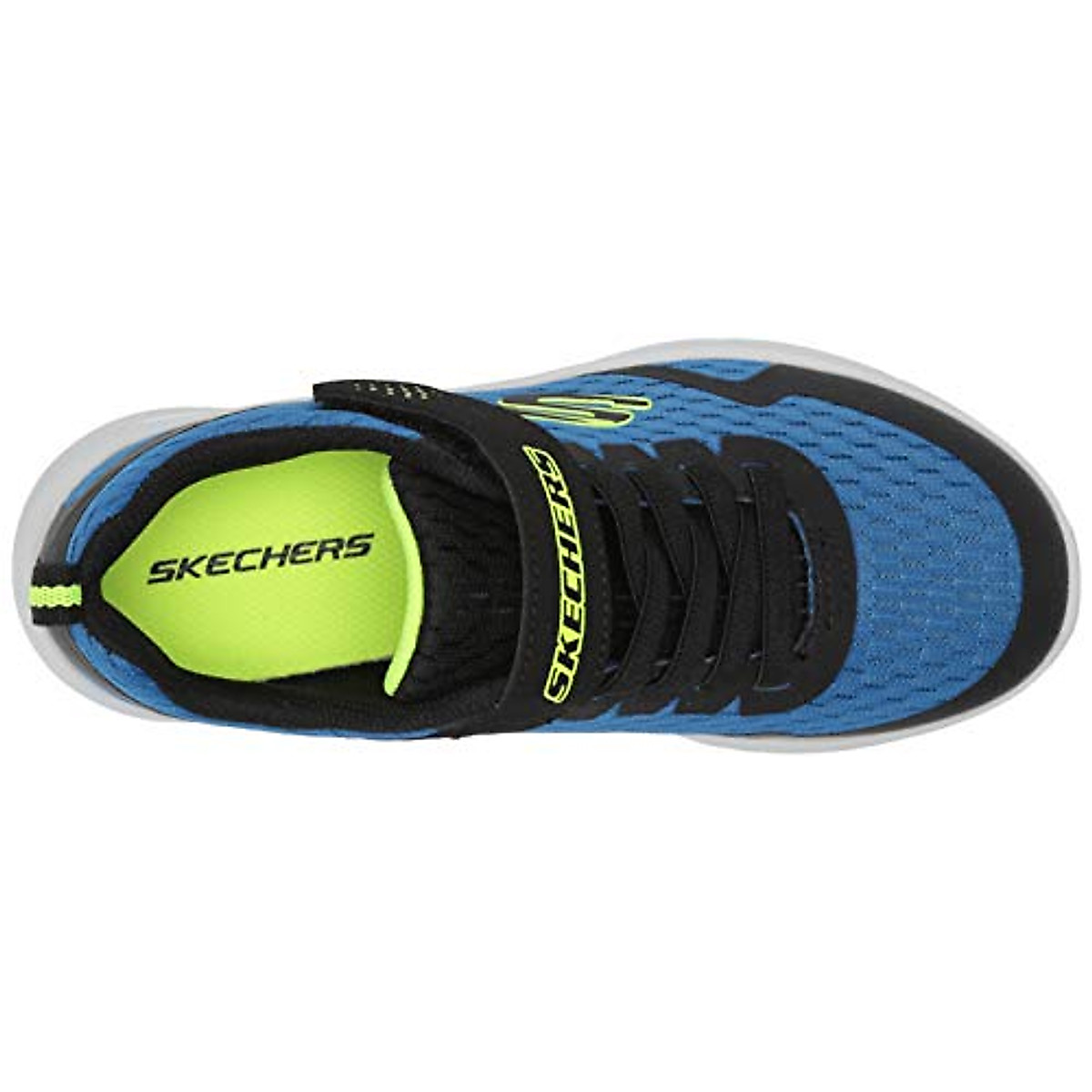 Skechers boys Microspec Max Sneaker, Royal/Black, 13 Little Kid US