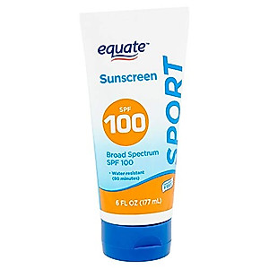 Equate Sport Sunscreen Lotion SPF 100, 6 fl oz