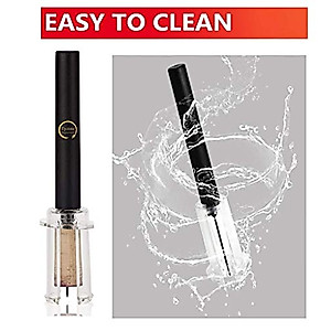 Air Pressure Pump Bottle Opener With Foil Cutter,Aerator Pourer,Vacuum Stopper(4PCS),Simple Cork Remover ,Efficient Corkscrew Bottle Opener,Great For Wine Lovers,Perfect Wine Gift.