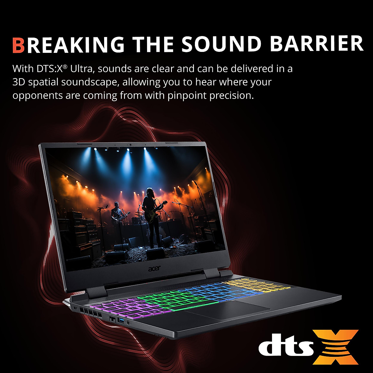 Acer 2023 Nitro5 15.6" QHD 165Hz Gaming Laptop, AMD Ryzen7 6800H, NVIDIA GeForce RTX 3070Ti, 32GB DDR5 RAM, 2TB PCIe SSD, 4-Zone RGB Backlit Keyboard, Wi-Fi 6, Win 11 Pro, Black, 32GB USB Card