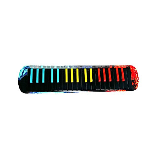 RUOSWTE 37 Key Melodica, Soprano Melodica Air Piano Keyboard Instrument With Blowpipe And Mouthpiece, Premium Leather Bag, Kids & Adult Beginner Gift
