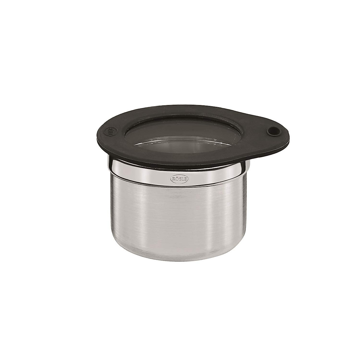 RÖSLE Lunch Box - Food Storage Box - 18/10 Stainless Steel - Hygienic and Taste-Neutral Jar - Dishwasher Safe, 8 cm