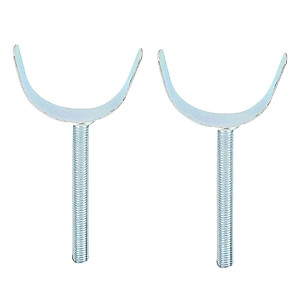 Threaded Spindle Rods, U Shape Baby Gates Spindle Rod Stair Banister Adapters for Pressure Mounted Gates Screw Mounted Bolts for Pet Dog Indoor Safety Gates